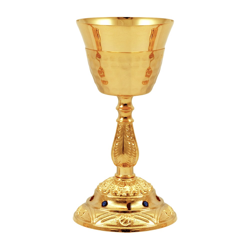 Mini chalice in gold-plated brass