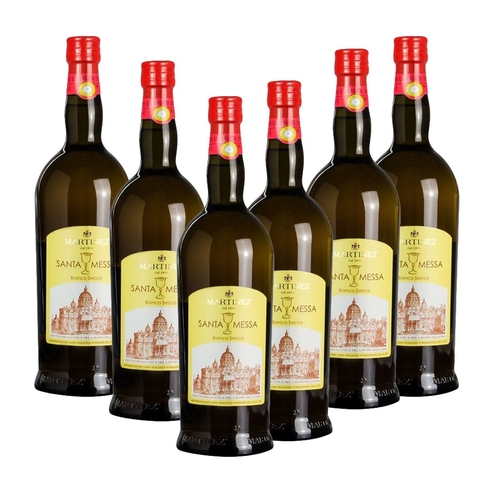 Mass wine in cases of 6 bottles