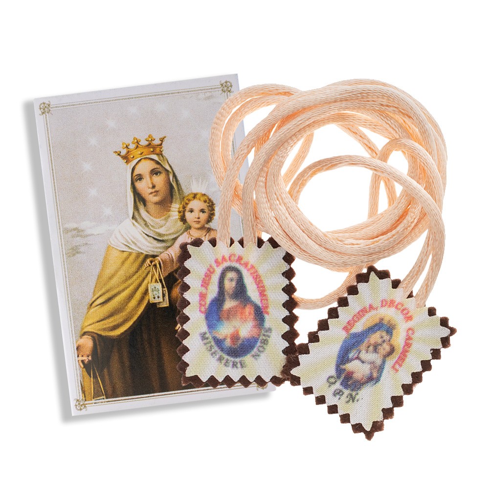 Scapular Our Lady of Mount Carmel and Sacred Heart of Jesus