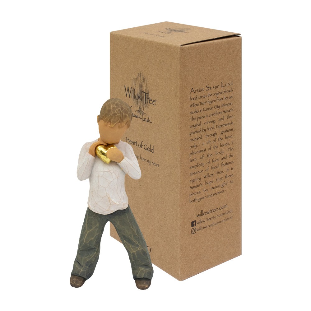 Boy with heart statue Willow Tree collection Myriam