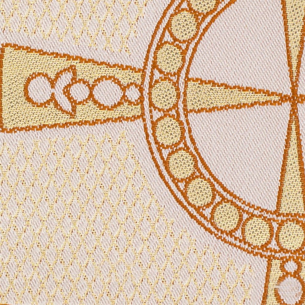 Stole for vestments with cross and rays embroidery | Myriam