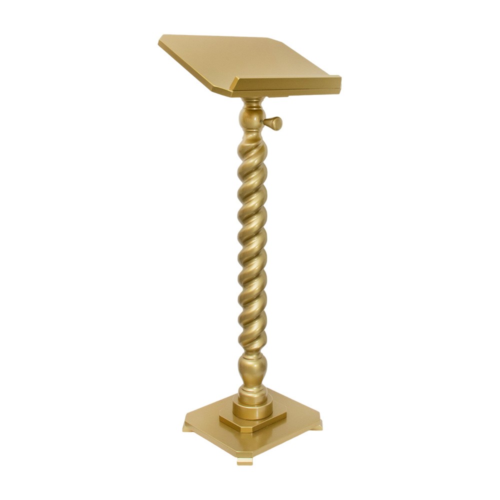 Lectern in gold varnished wood | Myriam Arte Sacra