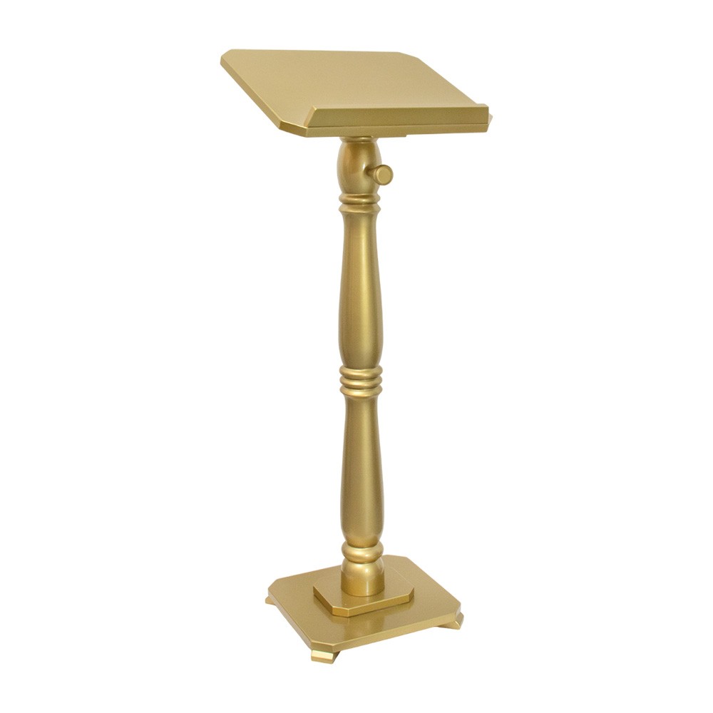 Classic pedestal lectern in golden wood | Myriam