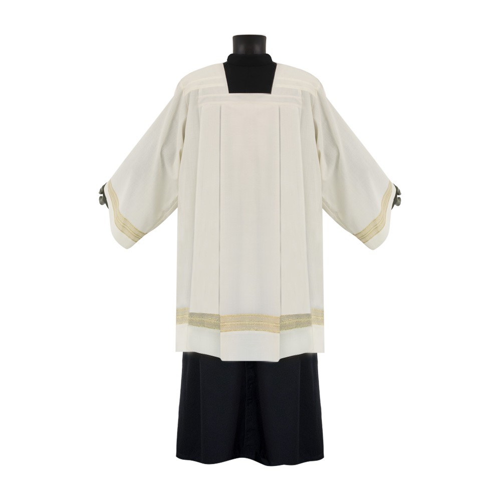 Priest surplice with golden embroidery | Myriam