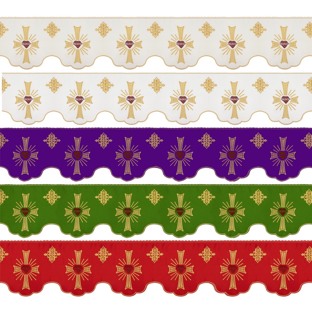 Embroidered border trim for altar cloth | Myriam