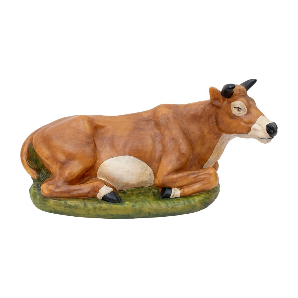 Sitting ox for Euromarchi Nativity scene 52 cm | Myriam