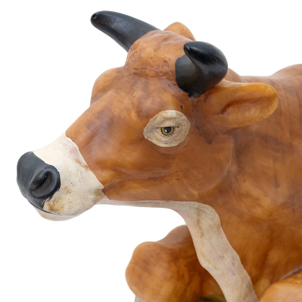 Sitting ox for Euromarchi Nativity scene 52 cm | Myriam