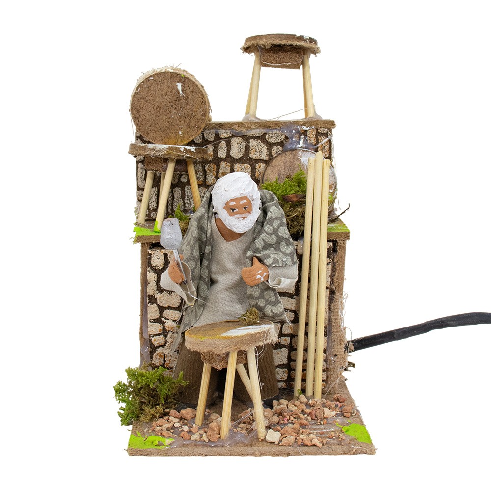 Stool Maker for Animated Nativity Scene | Myriam