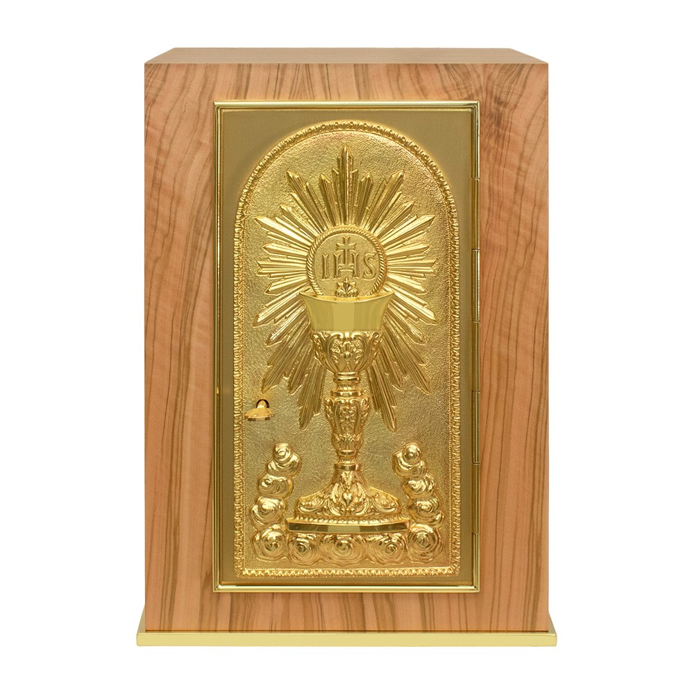 Altar tabernacle in wood and brass| Myriam