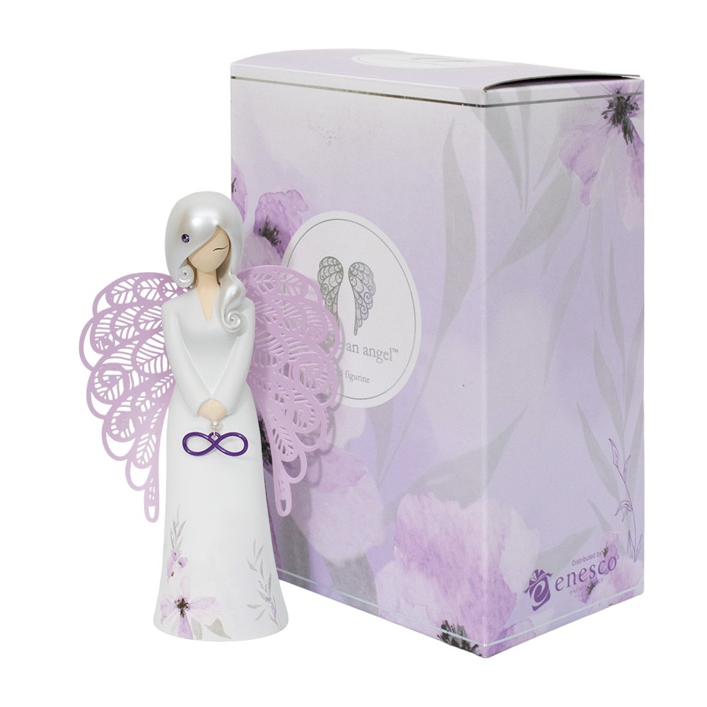 Angel with infinite-shaped pendant YOU ARE AN ANGEL line | Myriam
