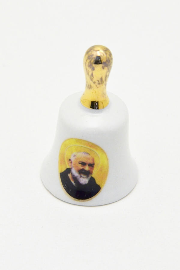Ceramic bell with image of Saint Pio | Myriam