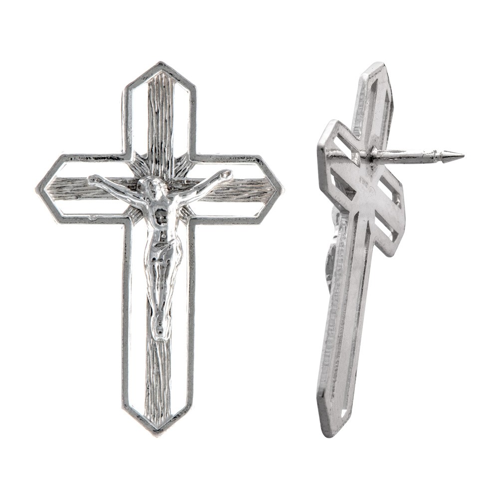 Deacon cross with pin and Body of Christ | Myriam