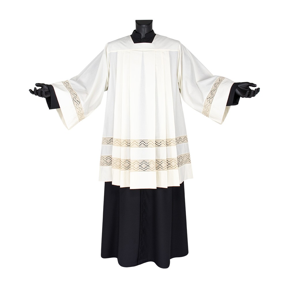 Liturgical Surplice in Cotton with Partition
