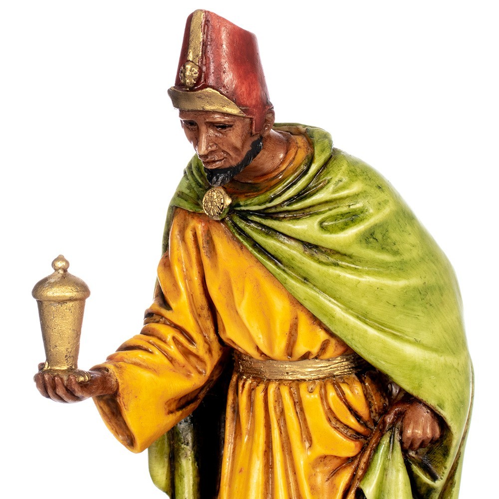 Moor King in Resin 15 cm Moranduzzo Nativity Scene