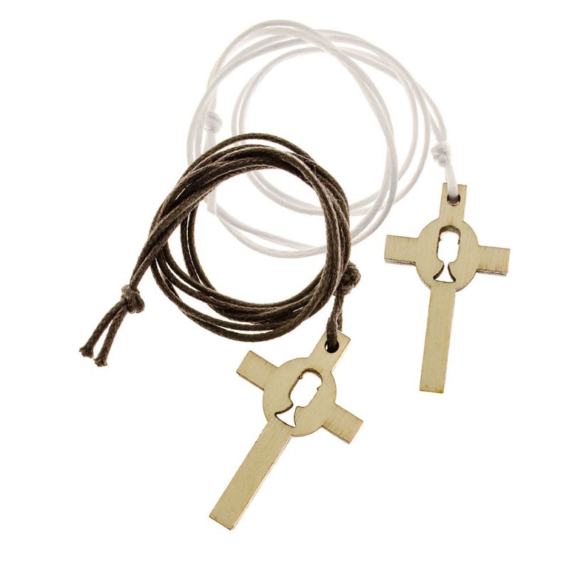 First Communion Cross in Wood