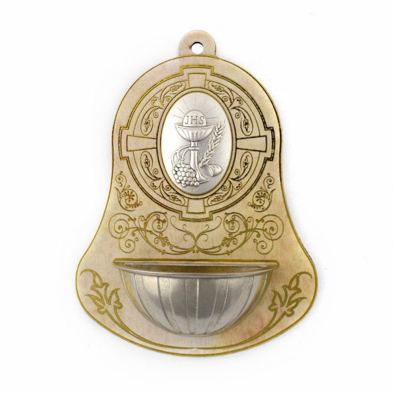 Wooden Holy Water Font for First Communion