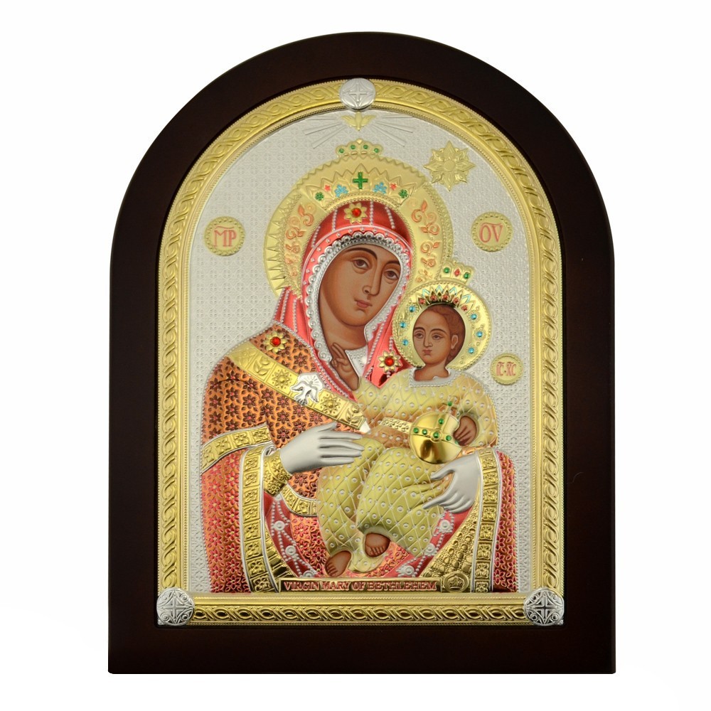 Dome-shaped icon Virgin Mary