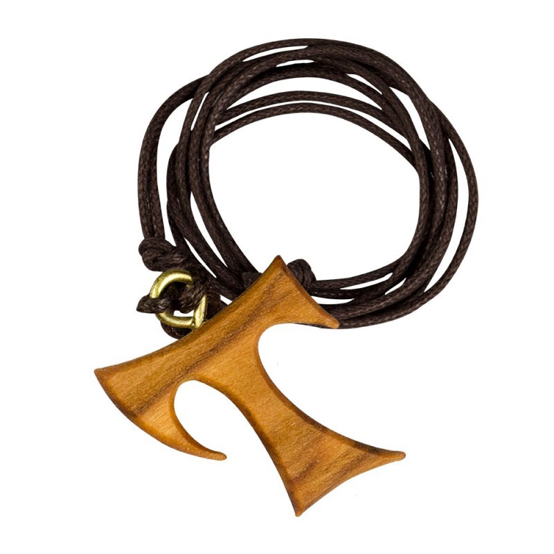 Wooden Tau Cross with String