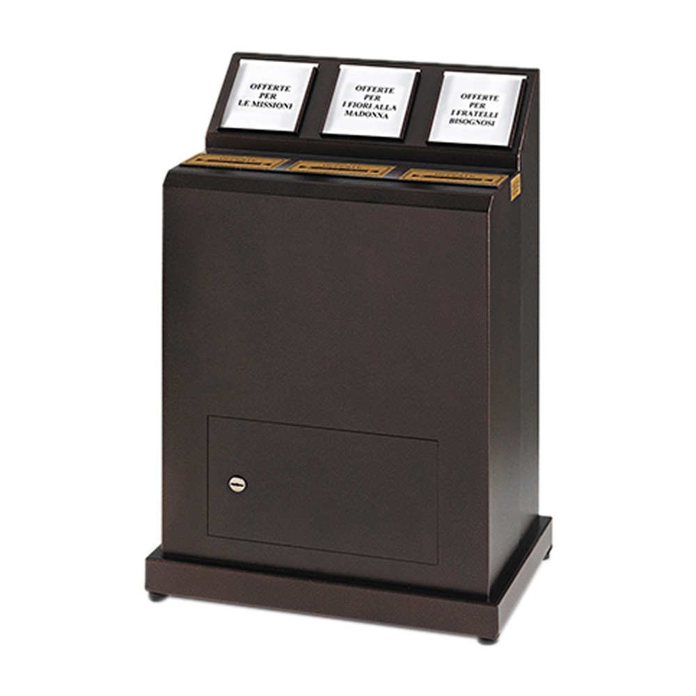 Offering Box with Three Compartments